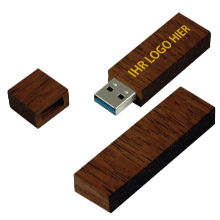 USB STICKS AUS HOLZ MIT DRUCK ODER GRAVUR | W-HOLZ